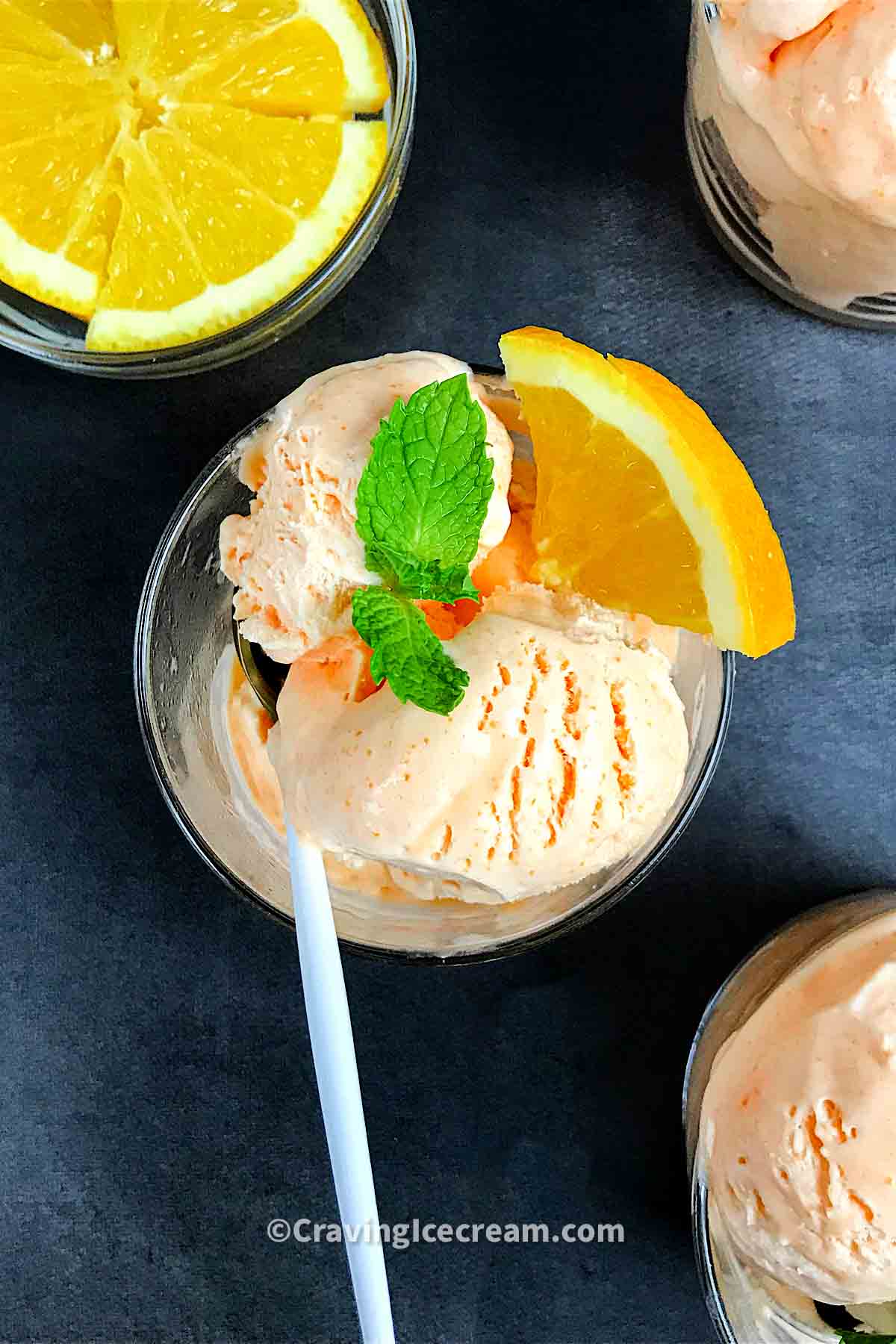 Orange creamsicle ice cream recipe - Craving Ice Cream